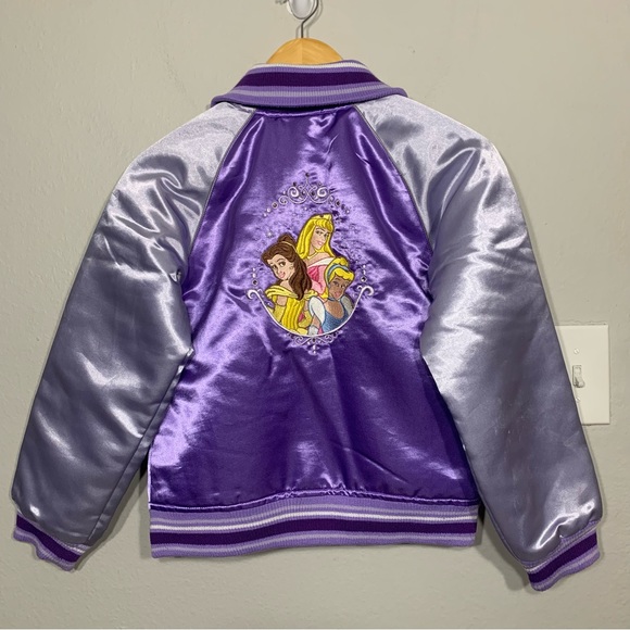 Disney | Jackets & Coats | Vintage Disney Princesses Purple Satin ...